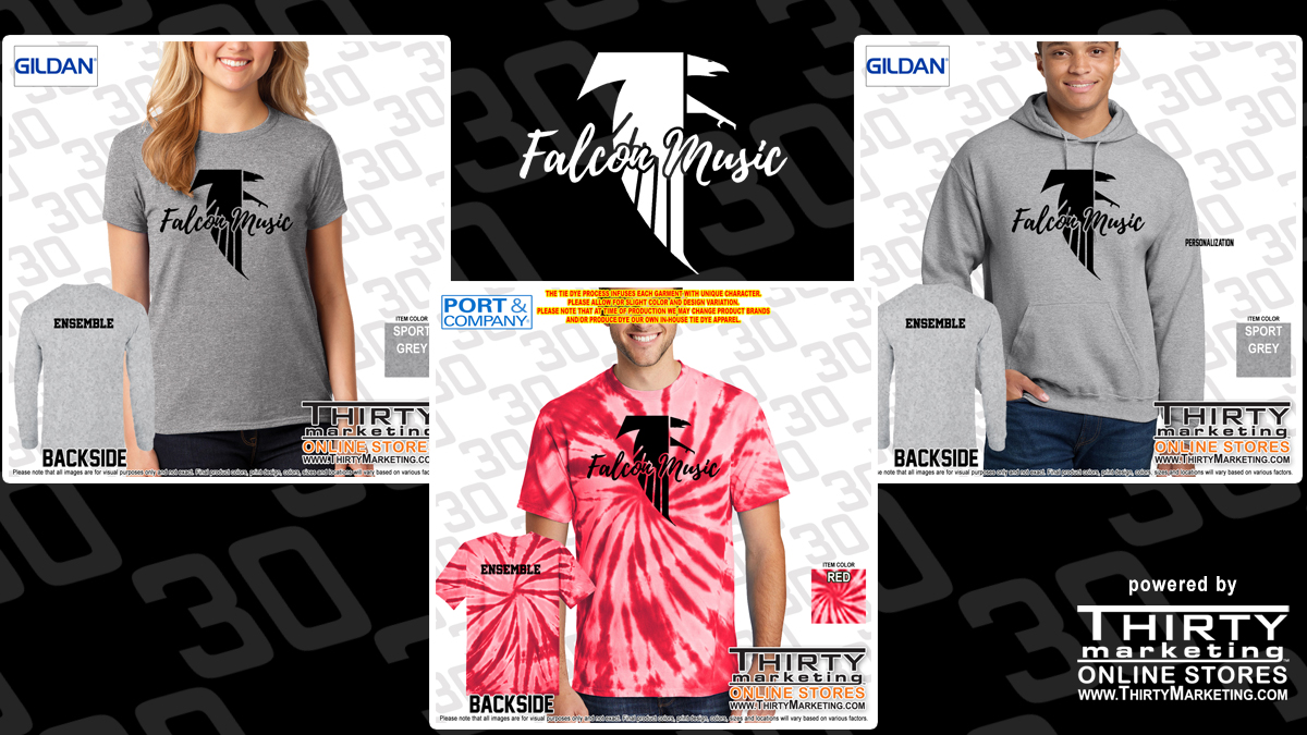 Falcon Music - Online Merchandise Store Powered by Thirty Marketing